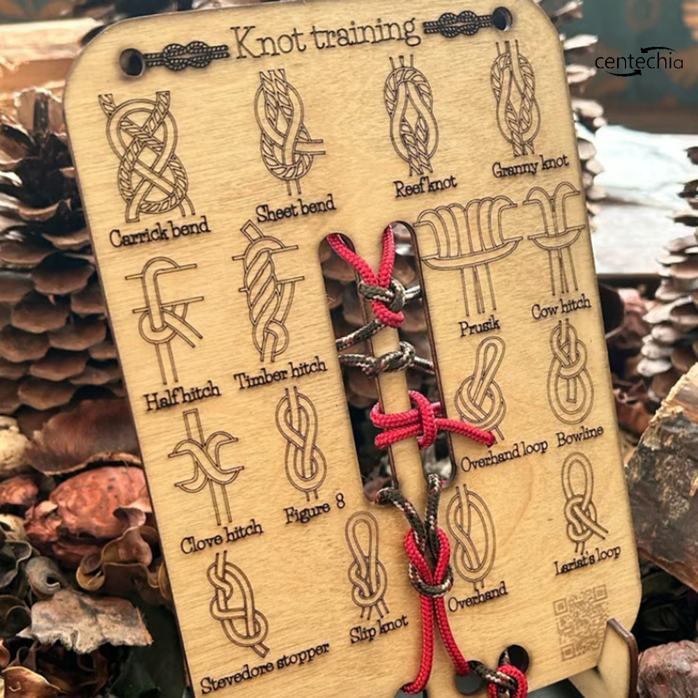 Learn To Tie Knot Tying Board Compact Travel-Friendly Knot Practice ...