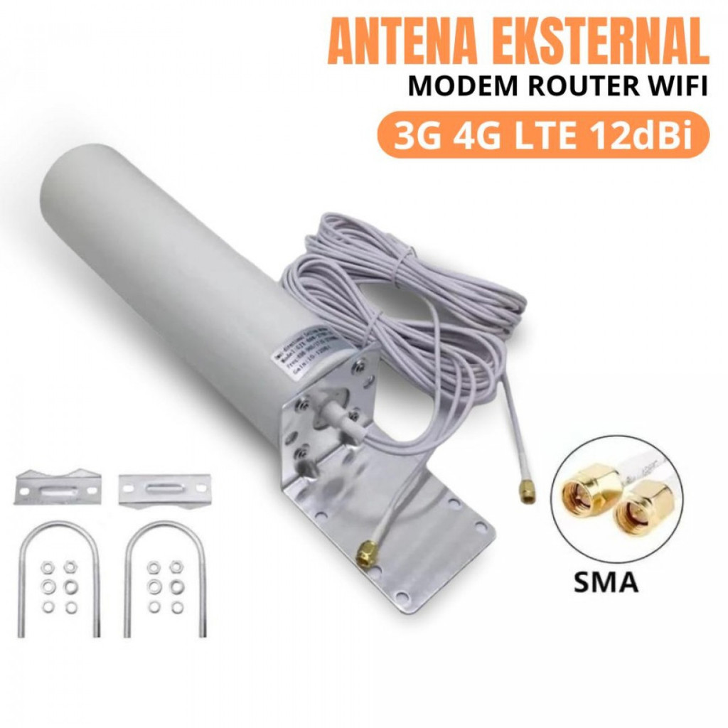 Jx External Antenna Modem WiFi Router 3G 4G LTE 12dBi SMA Connector ...