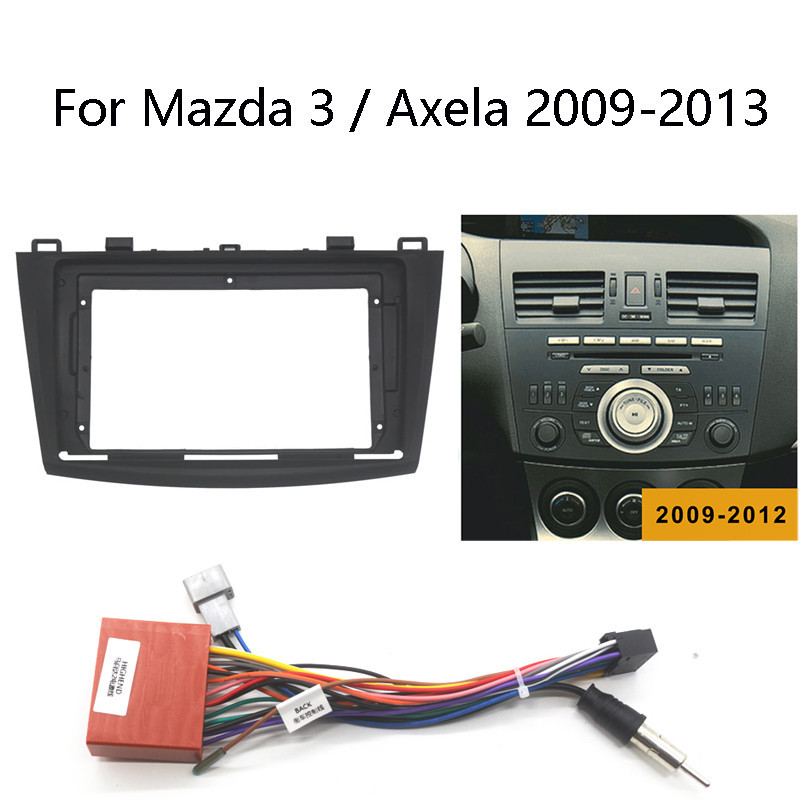 9 Inch Car Radio Dash Fascia For Mazda 3 Axela 2009-2013 Auto Stereo Panel Mounting Bezel ...