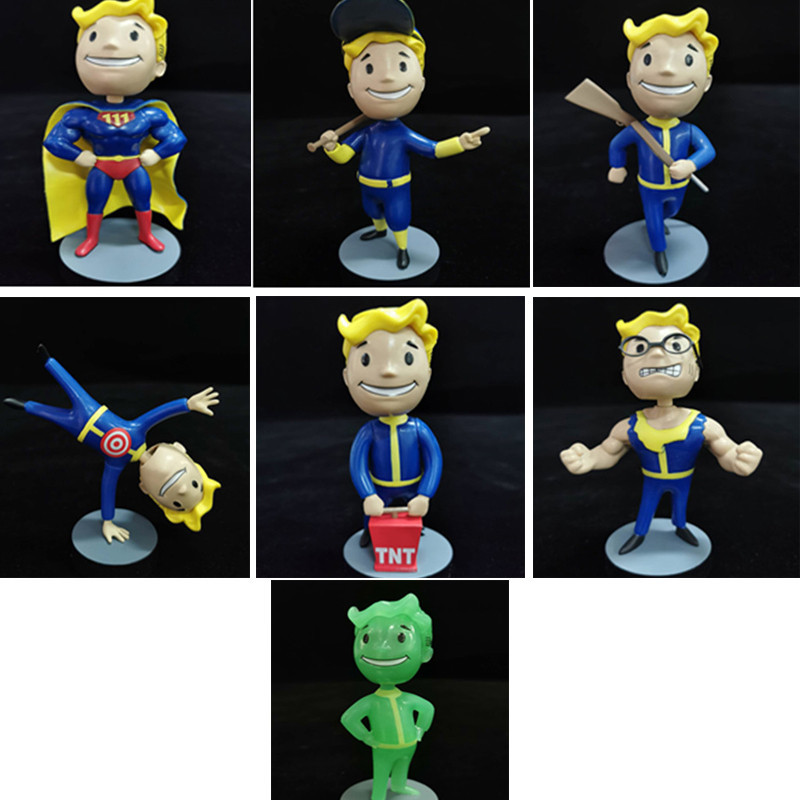 Fallout Figurines Vault Boy Action Figure Pip Boy Collectible Model Toy ...