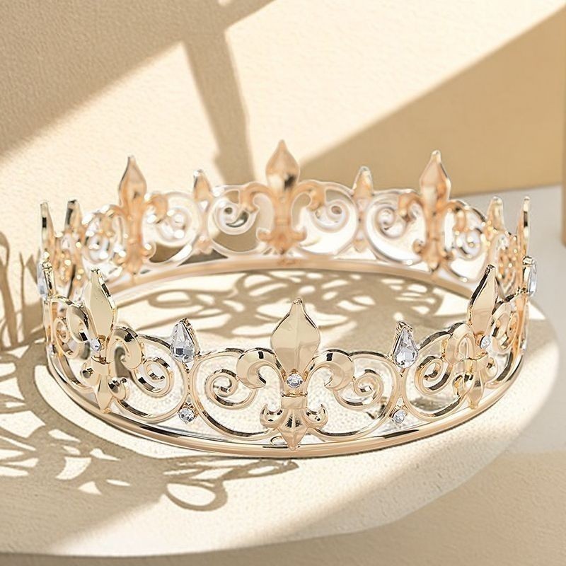 Boys Crown King Head Crown Unisex Prince Princess Birthday Hair ...