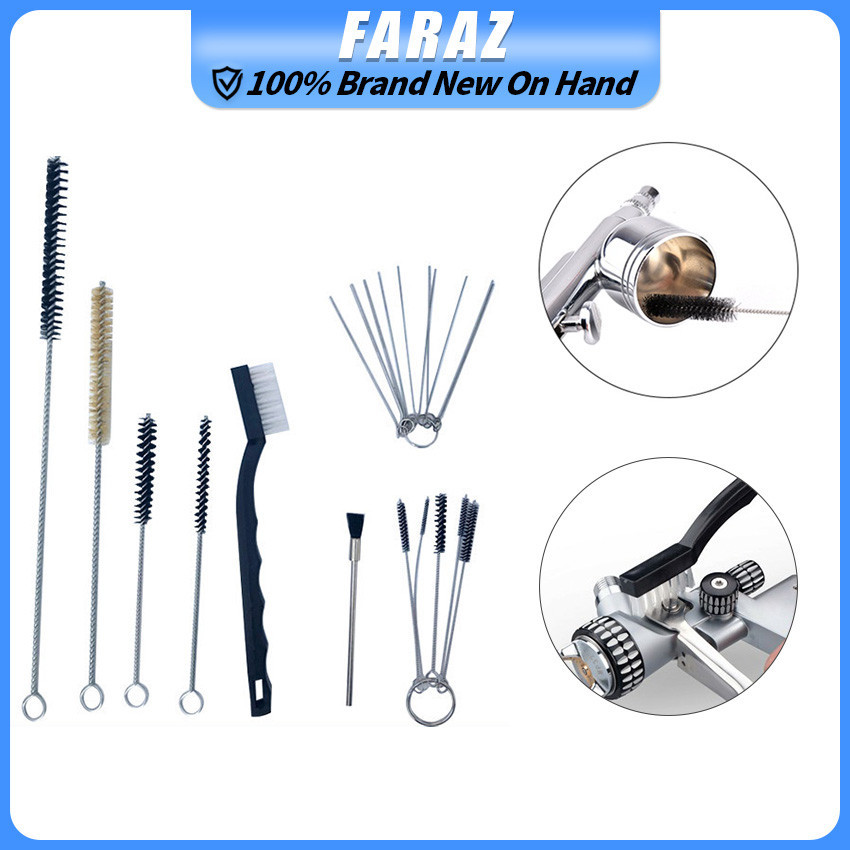 21Pcs Airbrush Cleaning Kit Nozzle Cleaning Needle Multi-Purpose Spray ...