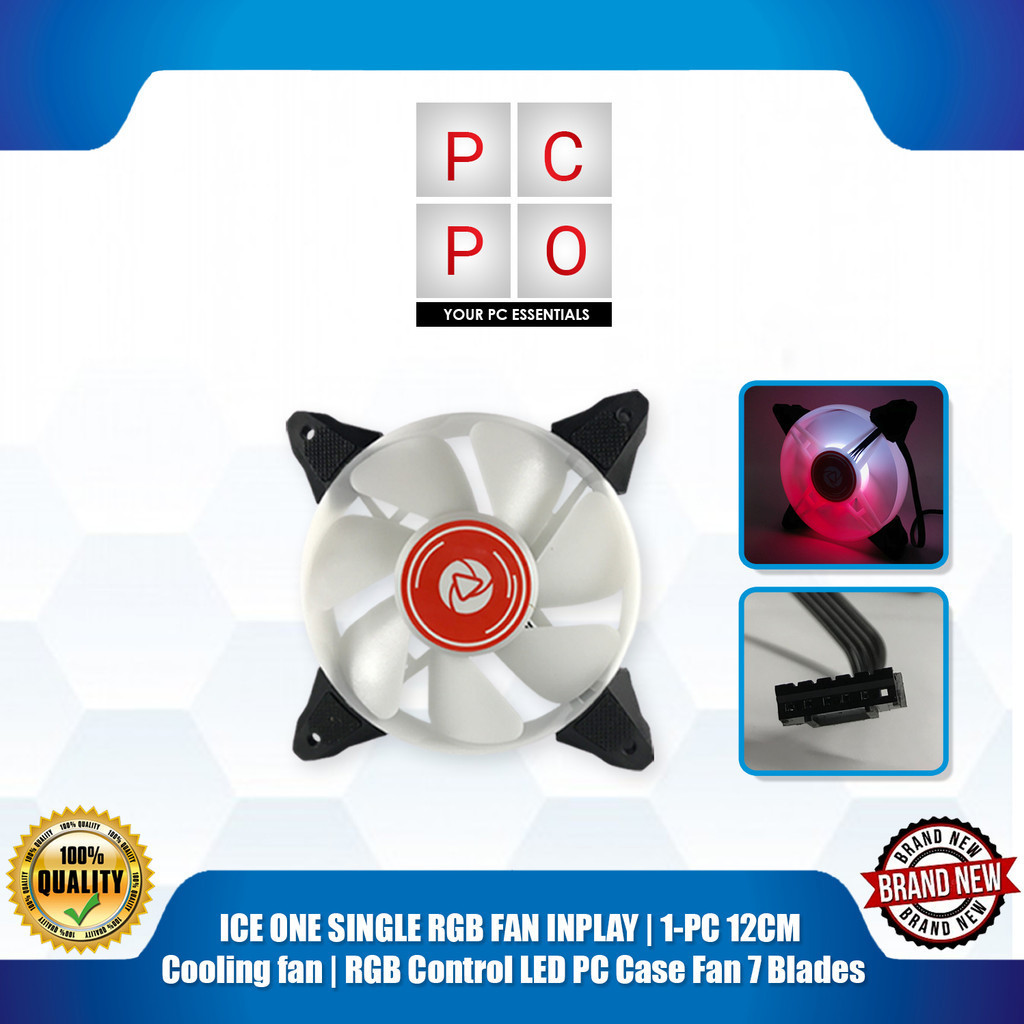 GG+ICE ONE SINGLE RGB FAN INPLAY | 1-PC 12CM Cooling fan | RGB Control ...