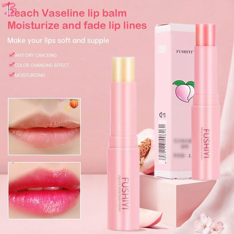 Peach Vaseline Lip Balm Anti Dry Cracking Lip Balm Fading Lip Lines ...