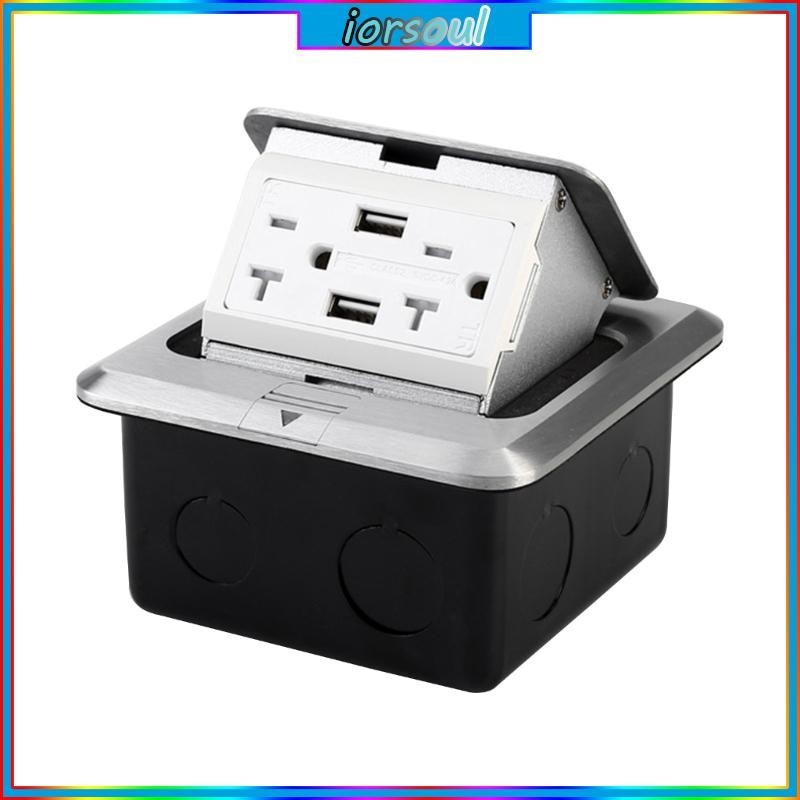 Kiss Table Pop Up Power Strip Date Hub Connection Box Pop Up Outlet Box Aluminum Alloy Material