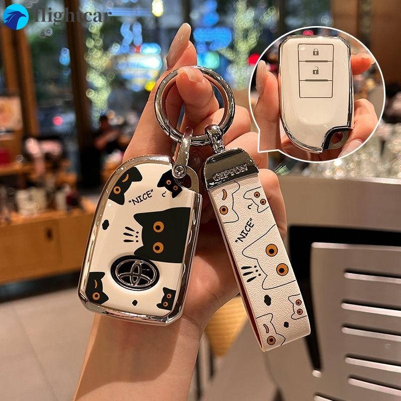 (FT) Car Remote Key Holder Toyota Hilux Fortuner Corolla Cross Yaris ...