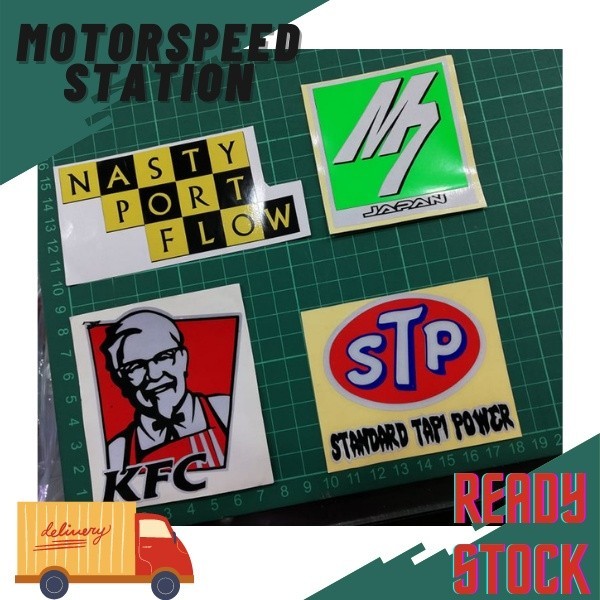 STICKER CUTTING KFC M7 JAPAN STP NASTY REFLECTIVE PANTUL Stiker Motor ...