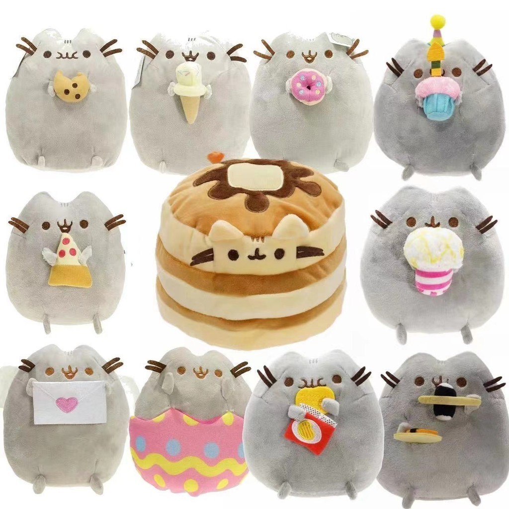 Pusheen the Cat Plush Toys Cute Grey Cat Dolls Multiple Cat Designs ...