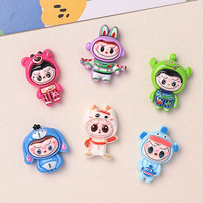 10pcs Cute Toy Story Labubu Resin Charms for DIY (6-250) | Shopee ...