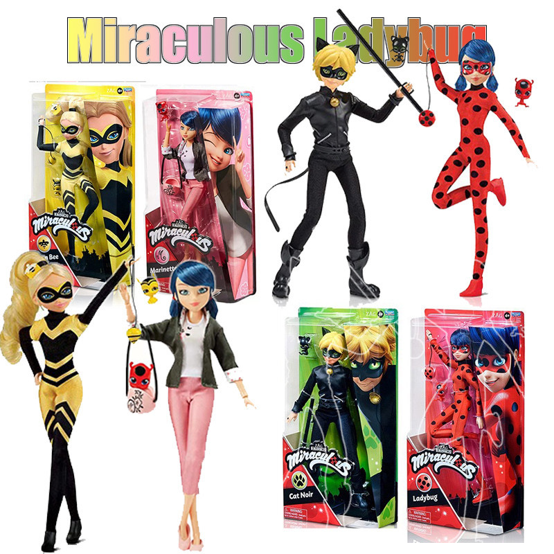 27CM Doll Animal Toys Miraculous Ladybug Action Figure Ladybug Dolls ...