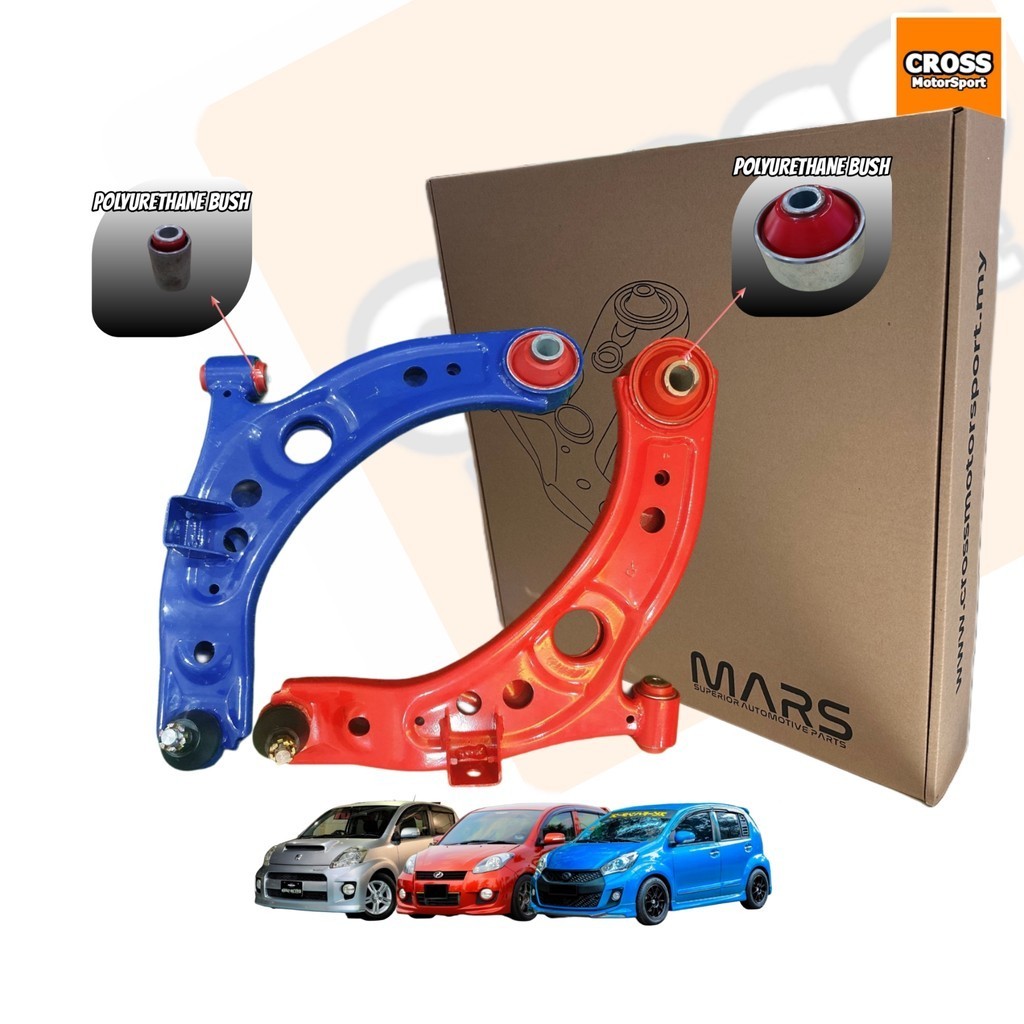 MARS LOWER ARM HEAVY DUTY POLYURETHANE FOR PERODUA MYVI 2005-2016 1.0 1 ...