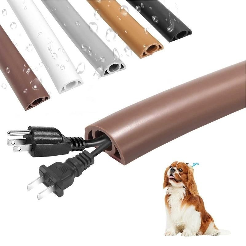 Durable 1M Electric Cord Covers for Floor PVC Flexible Wire Duct Flame ...