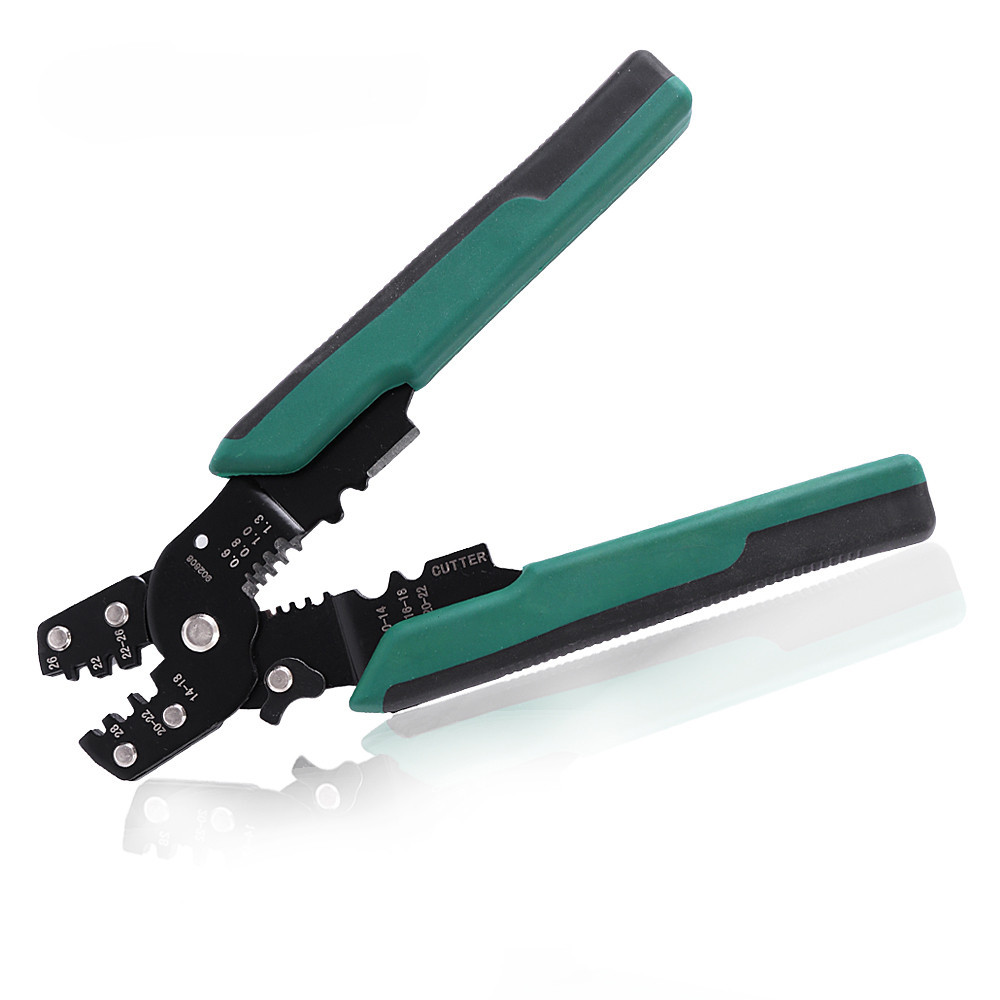Multifunctional Crimping Pliers Wire Stripper Cutter Crimper 10-26AWG ...