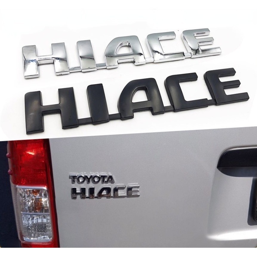 New 3D Toyota Hiace Emblem Badge Logo Letter Car Sticker Decal Rear ...