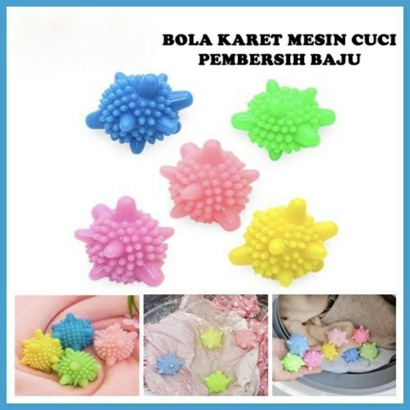 MESIN Rubber Ball Washing Machine Laundry Ball Clothes Cleaning Tool ...