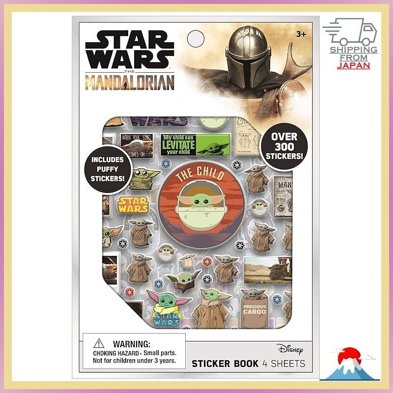 Star Wars Mandalorian Sticker Book 4 Sheets with Puffy Stickers Over ...