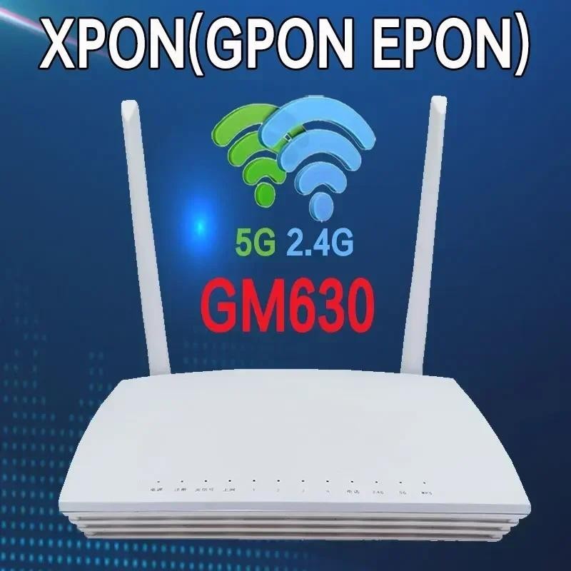 XPON Gpon EPON onu ont GM630 dual band 1GE+3FE WLAN+2.4g&5g WIFI EPON ...