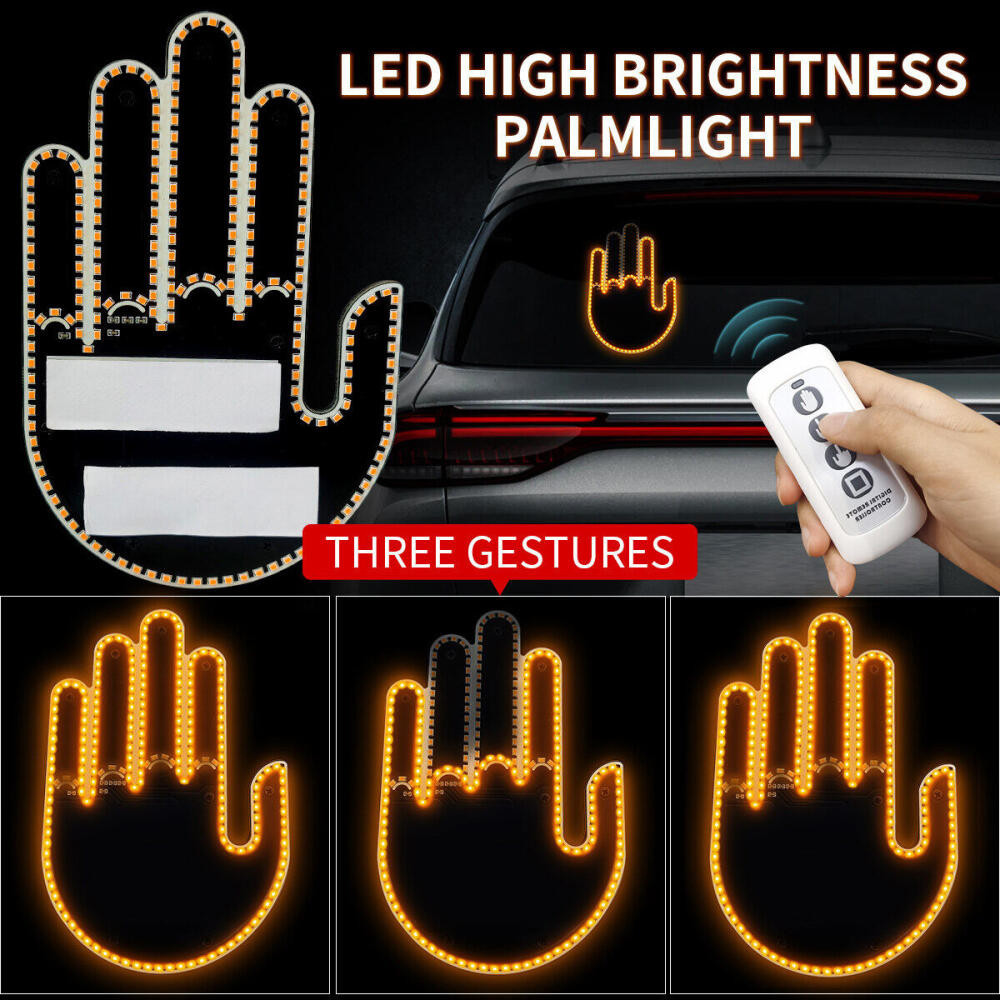 Gesture lights Car Interior led light for car window Light Amber Car ...