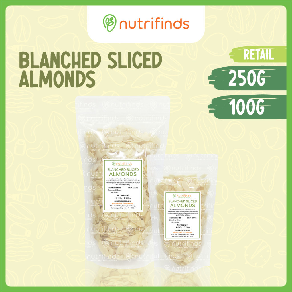 Nutrifinds® Blanched Sliced Almonds - RETAIL | Shopee Philippines