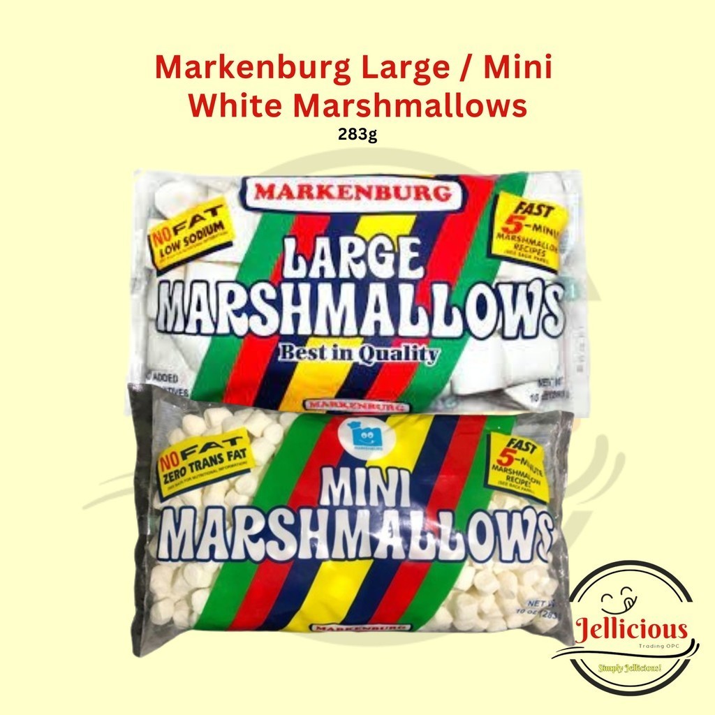 Markenburg Large / Mini White Marshmallows 283g | Shopee Philippines