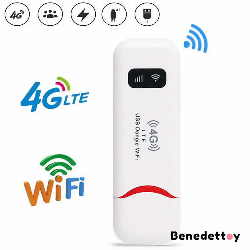 Wireless 4G LTE WiFi Router Modem Universal SIM Card 150Mbps USB Mini ...