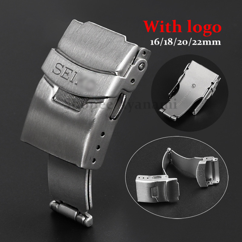 16mm 18mm 20mm 22mm Metal Watch Buckle for Seiko 304 Stainless Steel ...