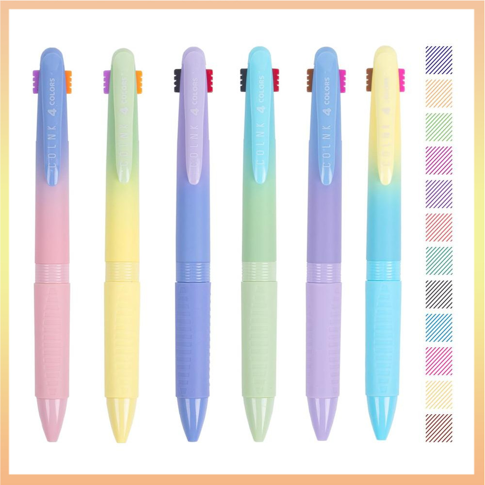 4 Colors Ballpoint Pens In 1,Multicolor Ballpoint Pen Assorted Ink ...