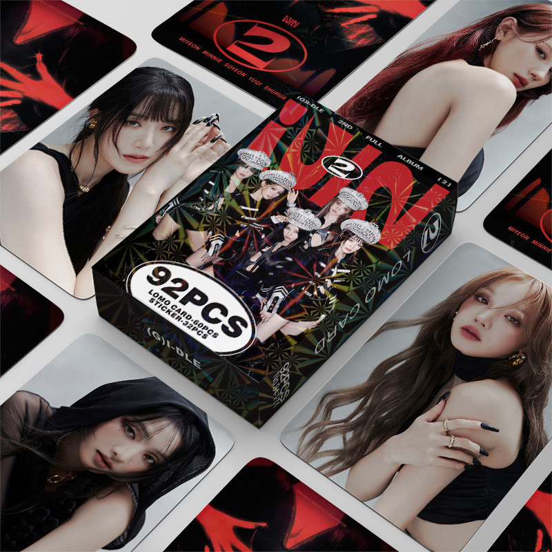 92Pcs/Box Lomo Card Gidle 2nd Full Album (G)I-DLE Double-sided Card gidle Photocards YUQI SHUHUA ...
