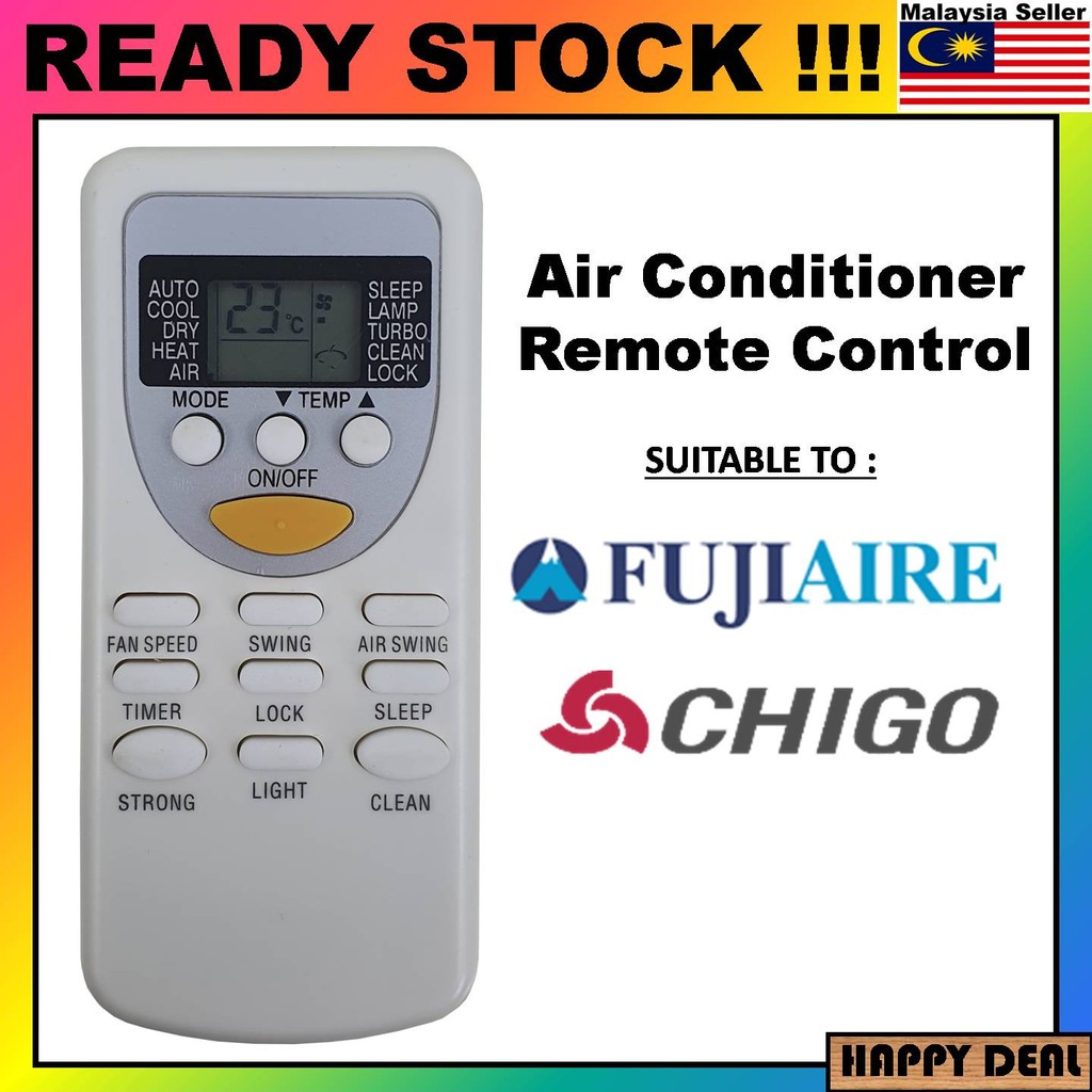 FUJIAIRE CHIGO Air Cond Aircon Aircond Remote Control Replacement ...