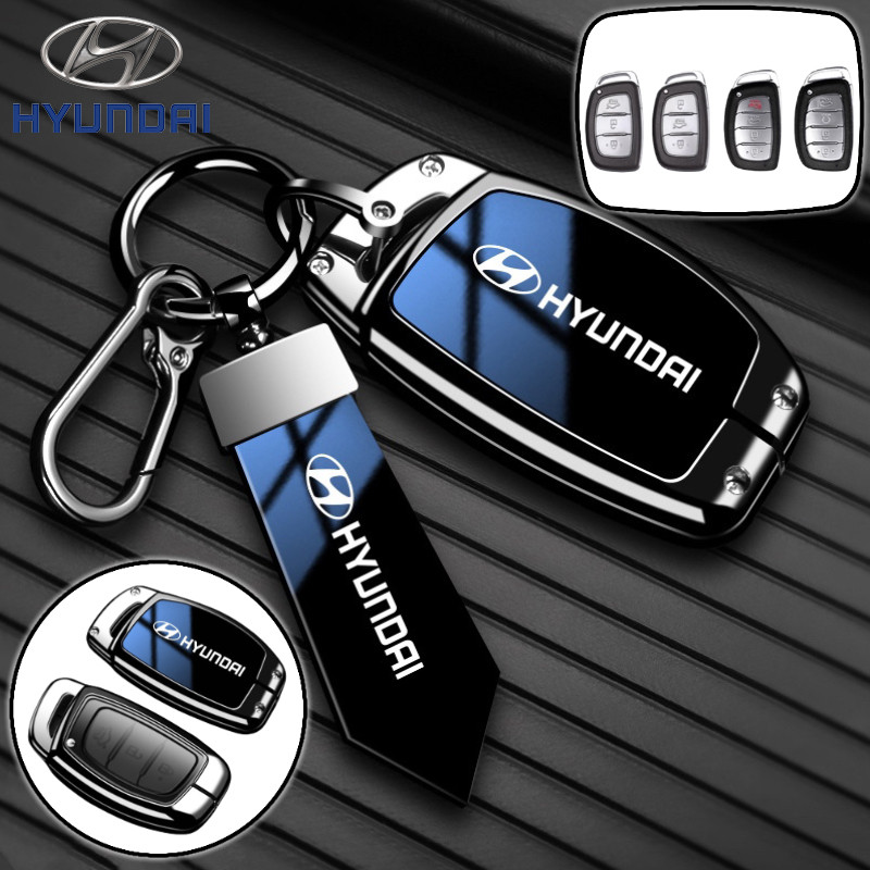 【Bright surface Gradient】Car Key Case Cover For Hyundai Creta 2022-2023 ...