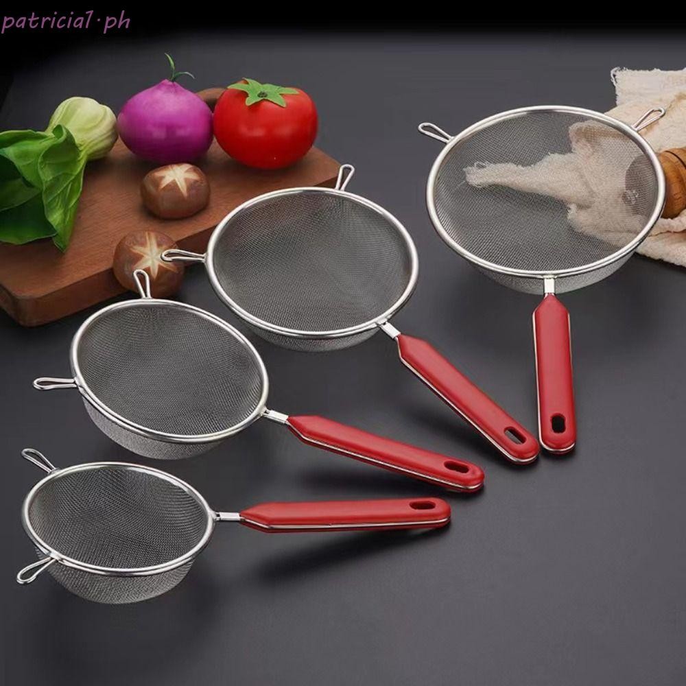 PATRICIA Mesh Strainer, 4 Sizes Stainless Steel Flour Mesh Sieve, Wire ...