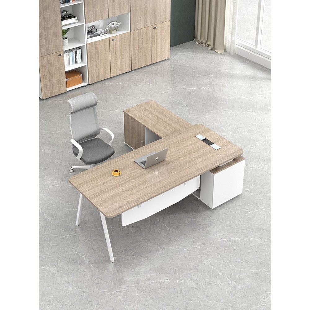 Minimalist Modern Boss Office Desk and Chair Set Single Office ...