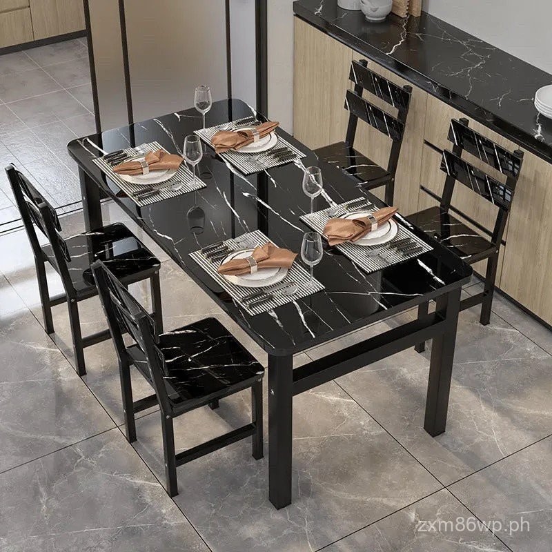 Minimalist Dining Table and Chair Set for Small Apartments, Modern ...