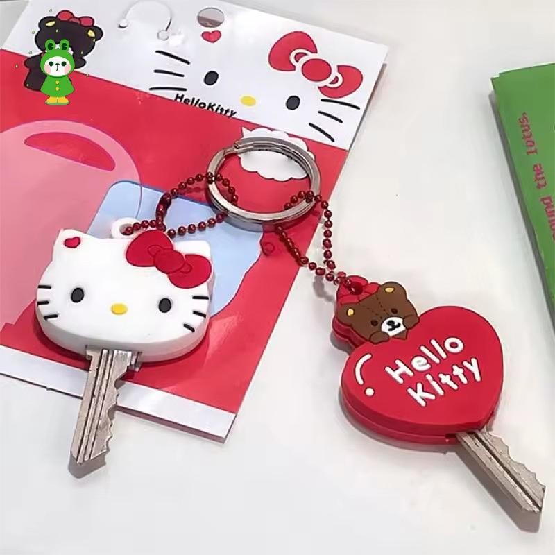 1set Sanrio Key Protective Caps Set Kawaii My Melody Hello Kitty ...
