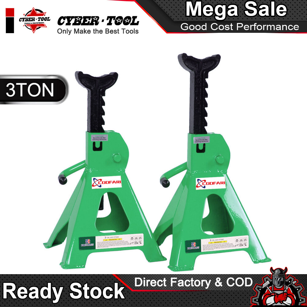 2pcs Car Jack Stand 3T 6T Heavy Duty Double Locking Support For Car SUV ...