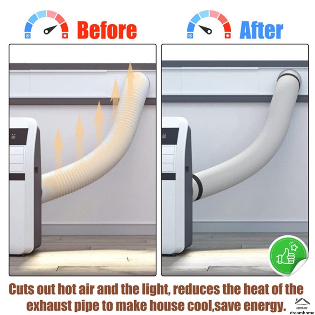 Air Conditioner Exhaust Pipe Insulation Cover Easy Installation with ...