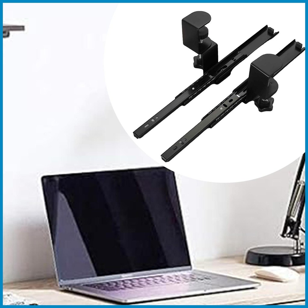 Under Desk Keyboard Tray Slide out Keyboard Tray Pull out Slider Track ...