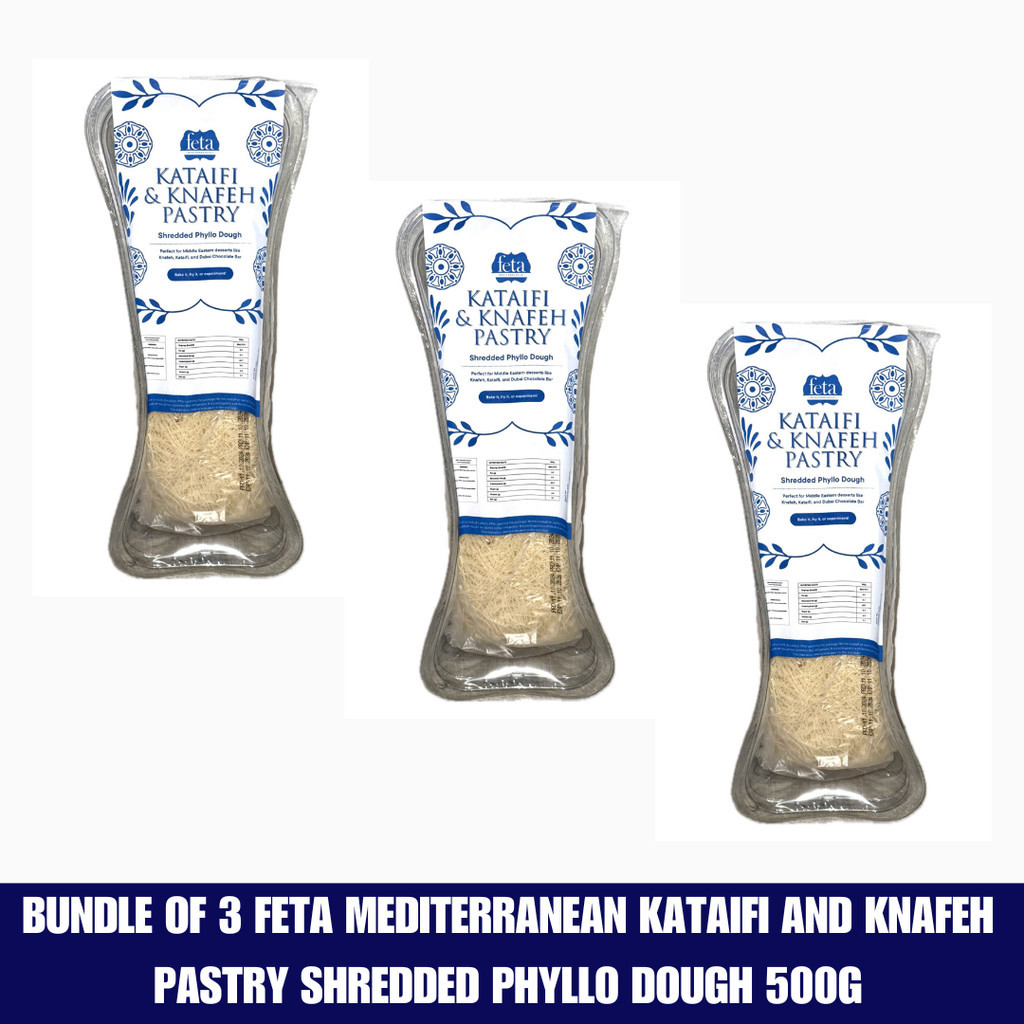 Buy 2 Get 1 FREE Kataifi Pastry Shredded Phyllo Dough 500g | Shopee ...