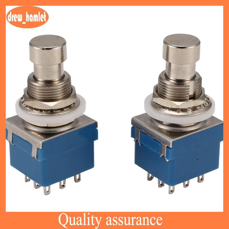2Pcs Guitar Effect Switches 9-Pin 3Pdt Guitar Effects Pedal Box Stomp ...