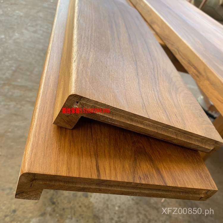 DIY Table Panel Treads Chopping Board Furniture Teak Solid Wood Log ...