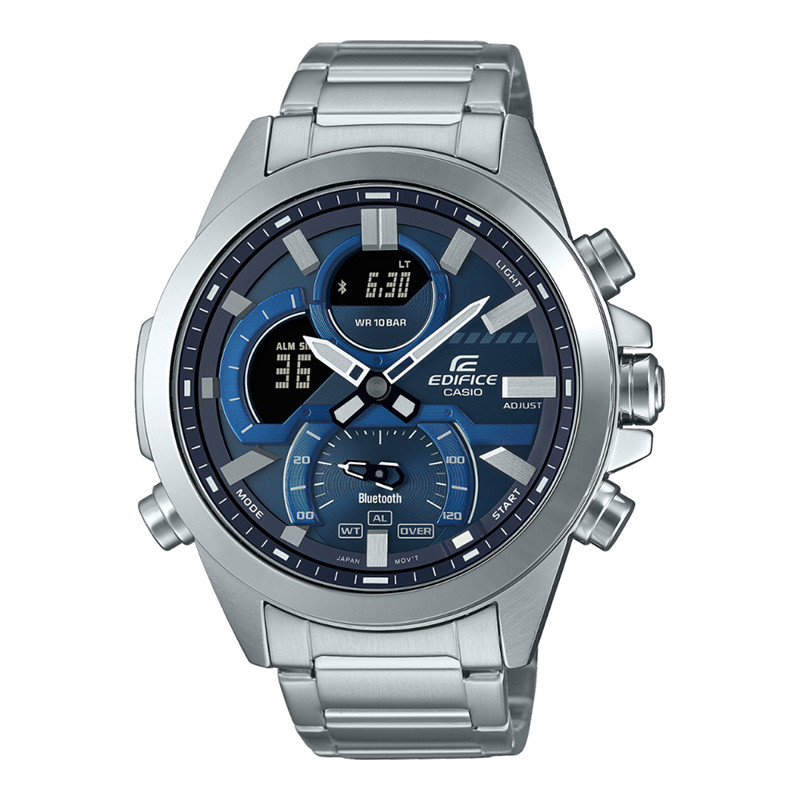 Casio Edifice (ECB-30D-2ADF) Silver Stainless Steel Strap Bluetooth 100 ...