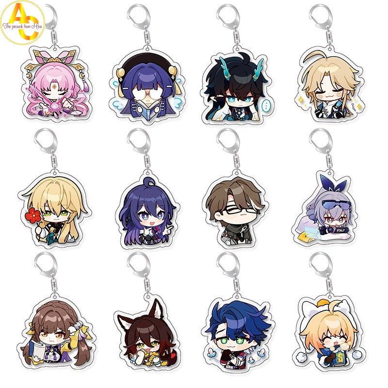Honkai: Star Rail Kafka Blade Yanqing Gepard Seele Keychain Accessories ...