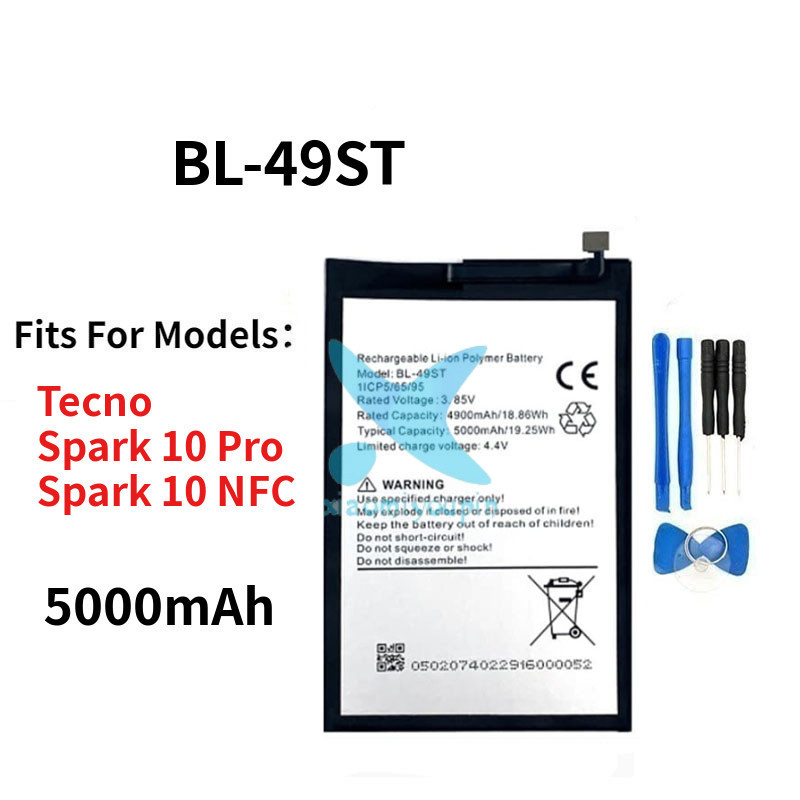 TECNO SPARK 10 PRO SPARK 10C 10 NFC BL-49ST Battery | Shopee Philippines
