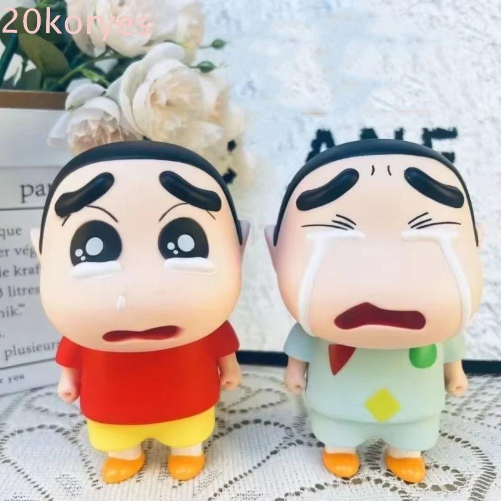 KORYES Crayon Shin-Chan Figure, Standing Body Rotation Cry Crayon Shin ...