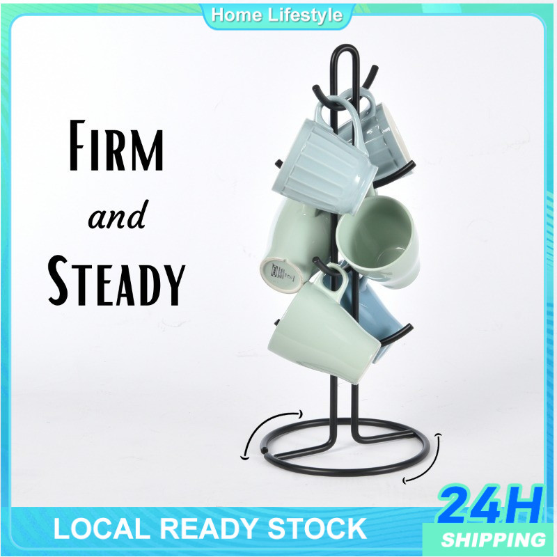 Iron cup hanging rack mug coffee cup draining cup holder luxury ...