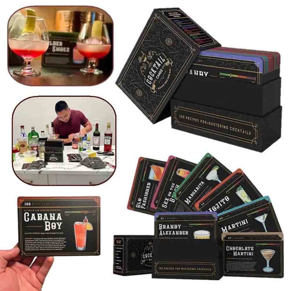 Cocktail Cards Bartender Flashcards Mixology Flashcards Ultimate ...