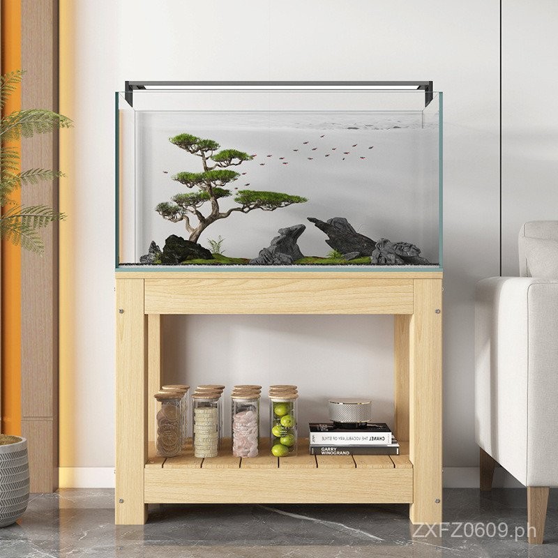 Shelf Cabinet Base Aquarium Fish Tank Fish Tank Base Cabinet Solid Wood ...