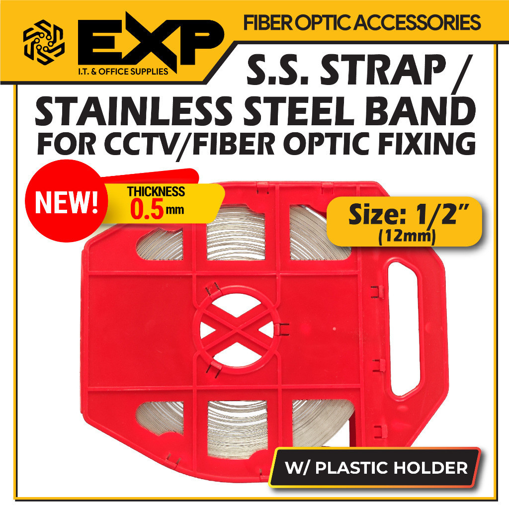 Steel Banding NAP Fiber stainless strap 30m 1/2inch 5/8inch .5mm ...