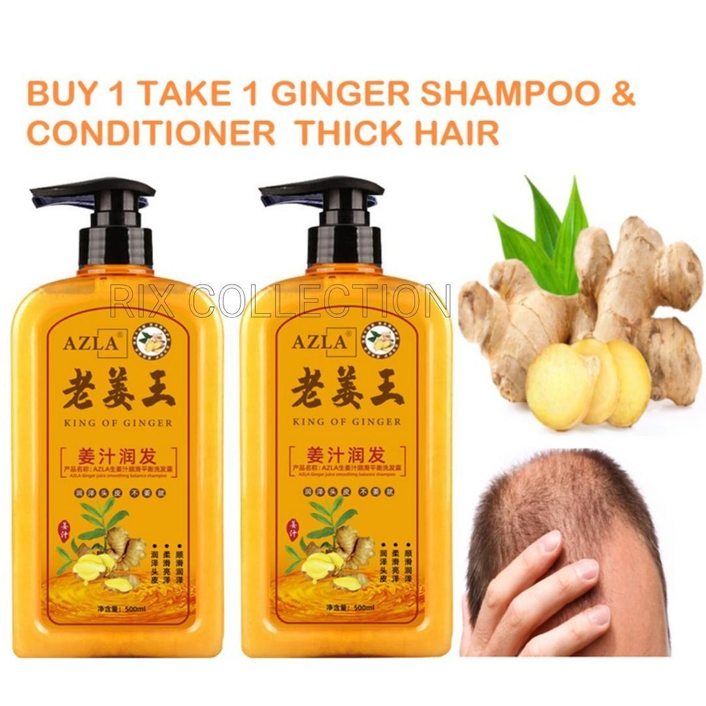 Ginger Shampoo Conditioner Hair Loss Moisturizing Smooth Regrowth Care ...