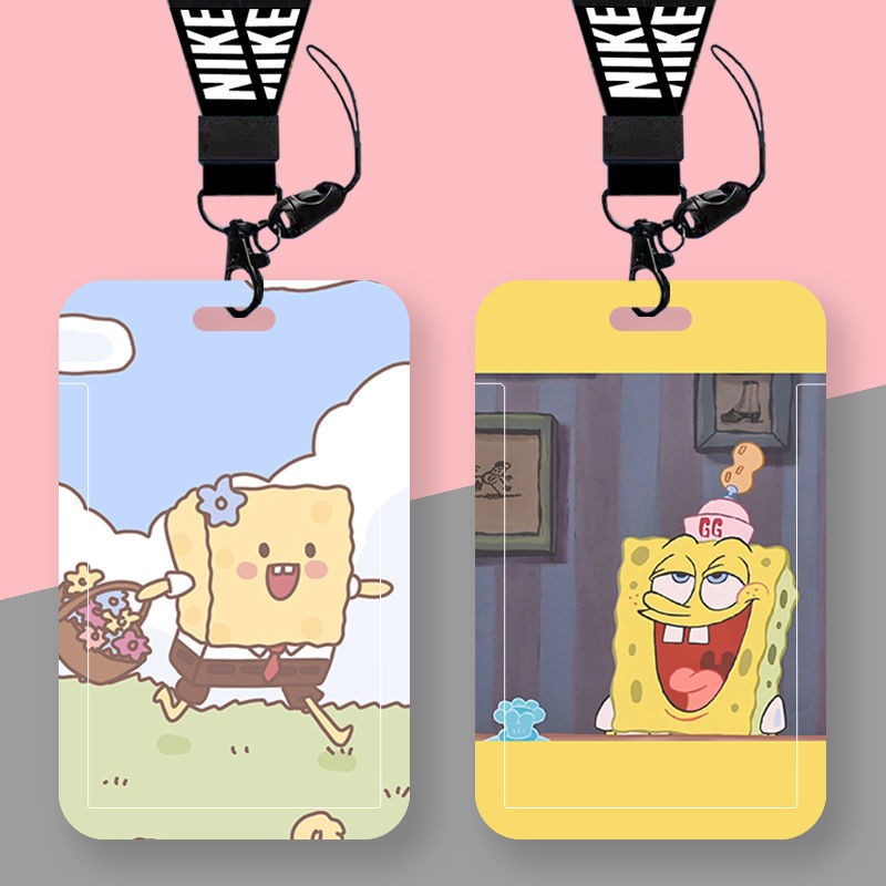 Spongebob SquarePants and Pie Stars Student Meal Card Work Permit Brand ...